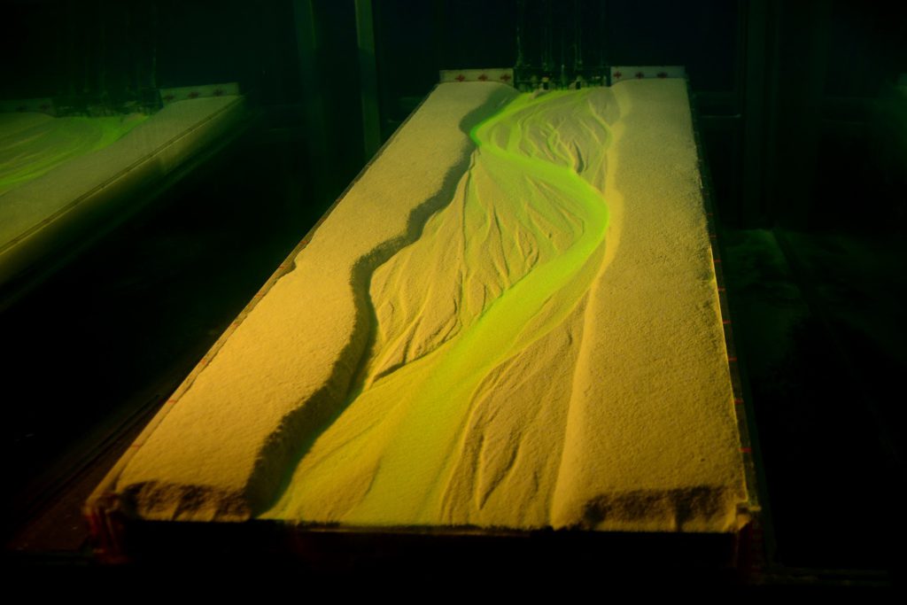 Submarine braided channel – Morphohydraulics Imaging Laboratory