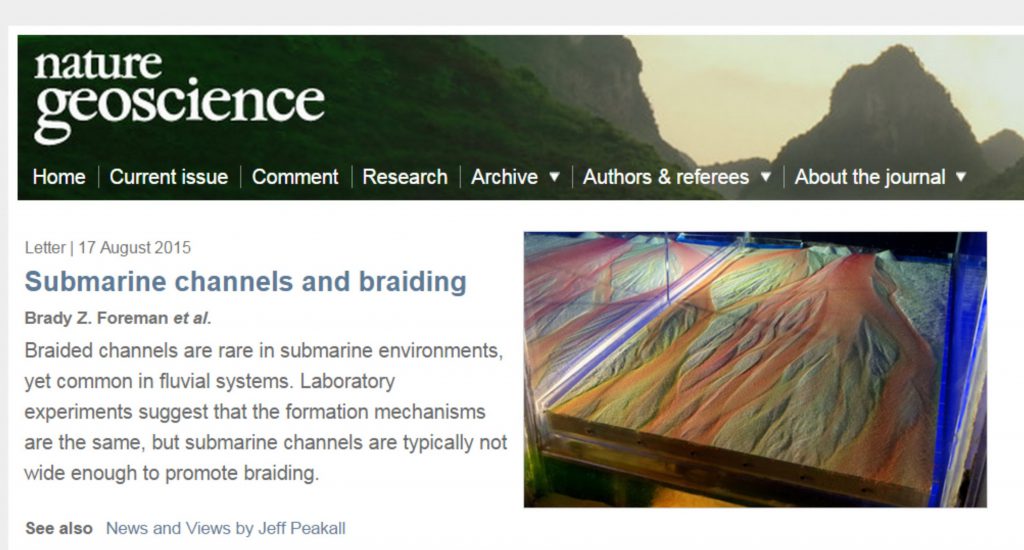 Nature Geoscience – Morphohydraulics Imaging Laboratory